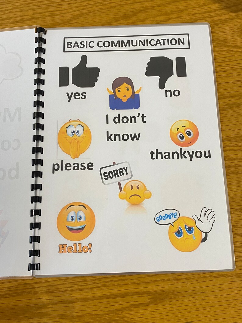 My Communication Book. A Visual/communication Aid. Asd/autism/non ...