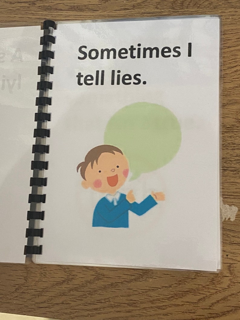 Lying Social Story. Asd/autism/special Needs/adhd - Etsy