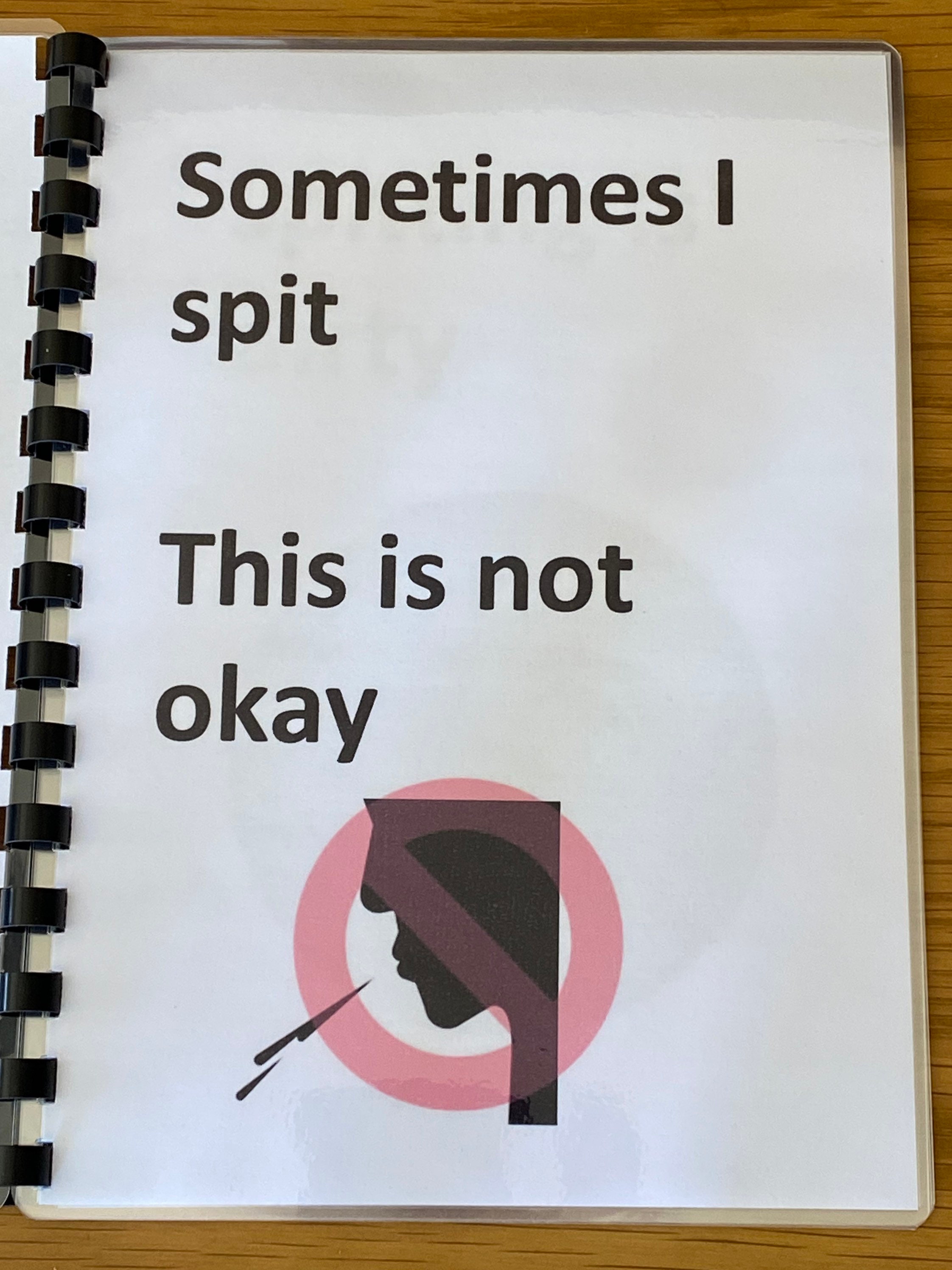 Social Story About Spitting. Great for Young Children and Those With ...