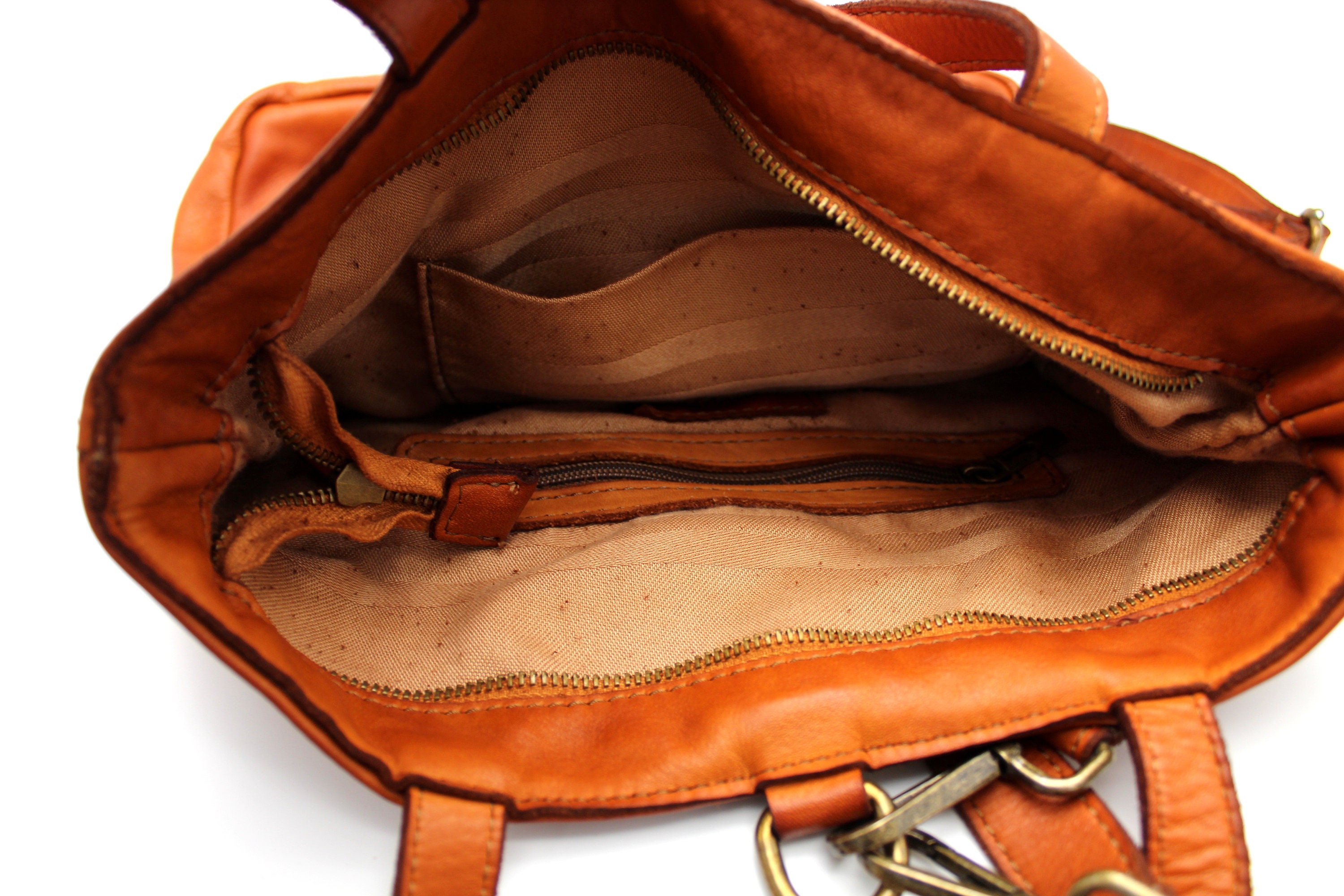 Soft Lather Bag Backpack Leather Handbag Made in Italy Soft Totes - Etsy