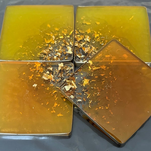 Yellow Coasters - Etsy