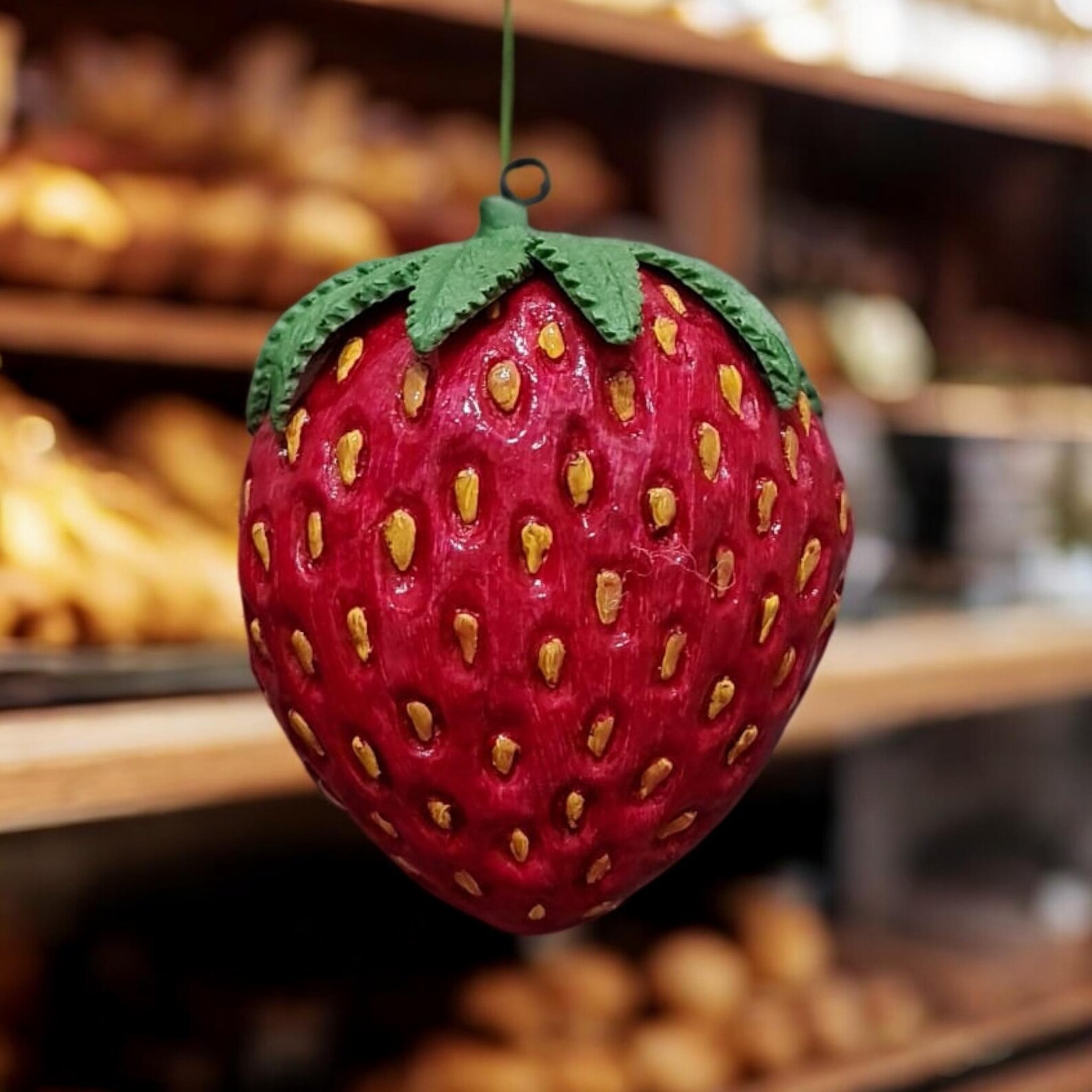 Giant Artificial Strawberry Hanging Decor: Realistic Garden and Shop ...