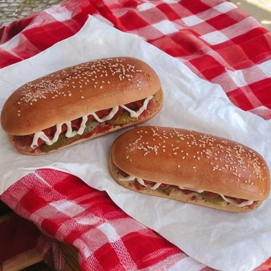 Fake Sausage Sandwich for Photography Props, Artificial Hotdog for Food ...