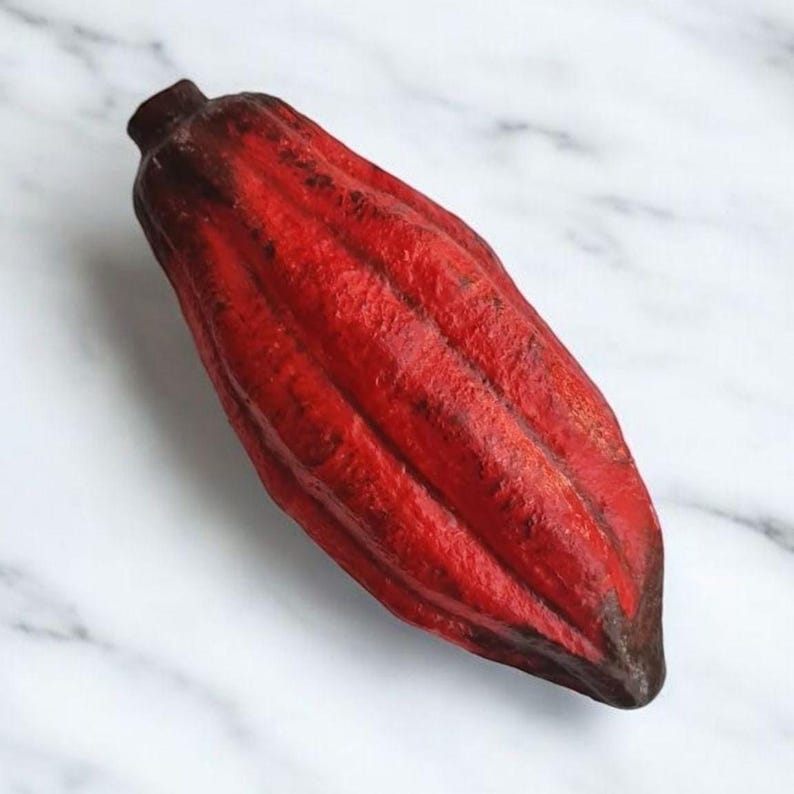 Realistic Fake Cocoa Pod: Tropical Decor, Chocolate Prop - Etsy