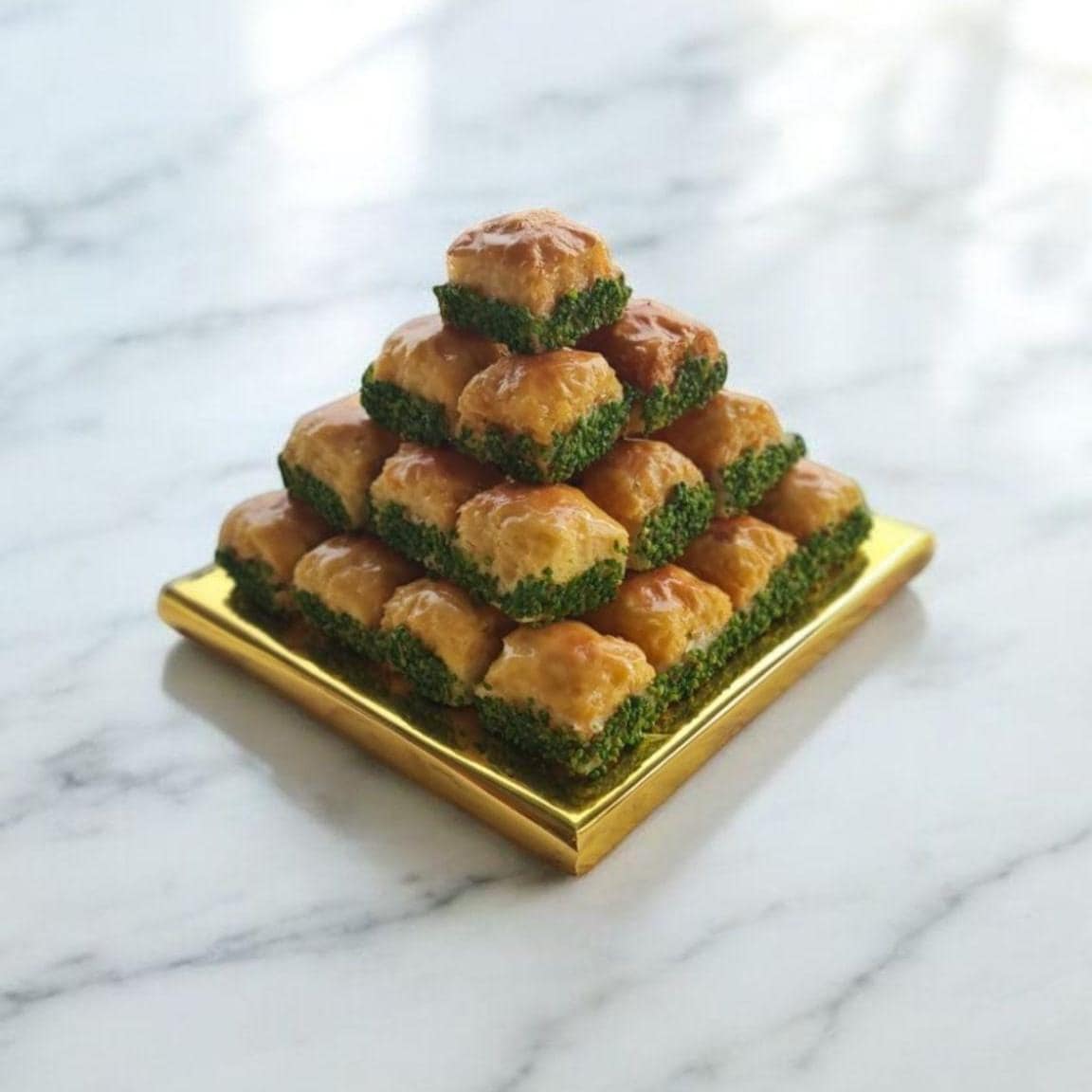 Fake Baklava Tower, Hyper-realistic Turkish Dessert for Pastry Shop ...
