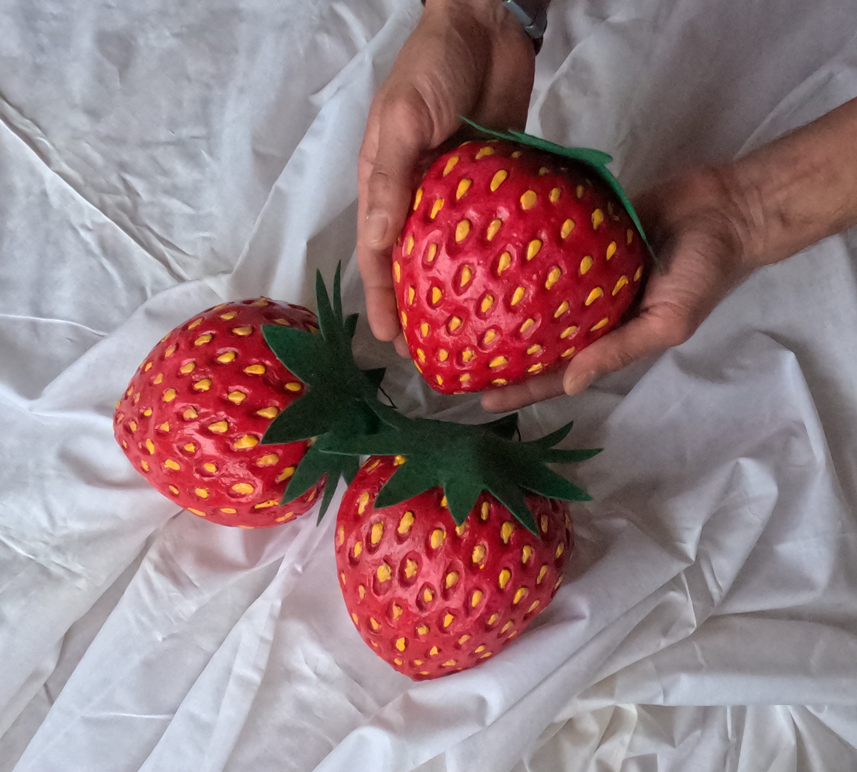 Giant Decorative Strawberry Realistic Replica for Stunning Displays - Etsy
