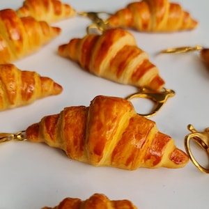 Handmade Mini Croissant Keychain: Realistic Food Art Gift - Etsy