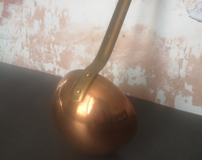 Vintage Copper Ladle, Large French Ladle, Rustic Kitchen Decor, Dining ...