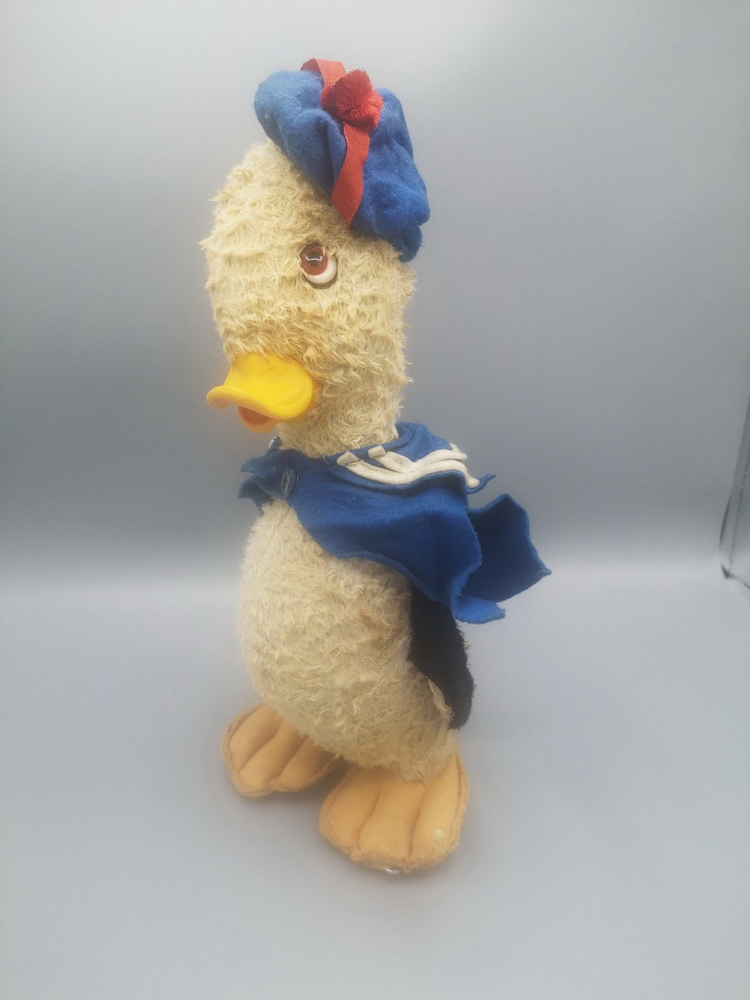 Vintage Soft Toy 1930-1940s, Duckling/gosling in a Sailor's Cap and ...