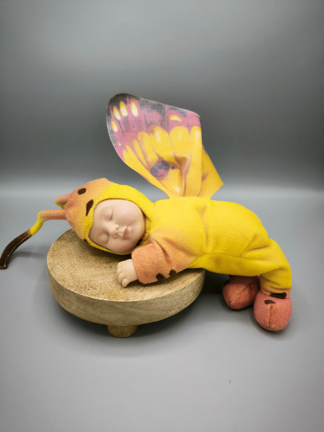 Vintage Anne Geddes Butterfly Baby Toy, Baby in Butterfly Costume, Cute ...