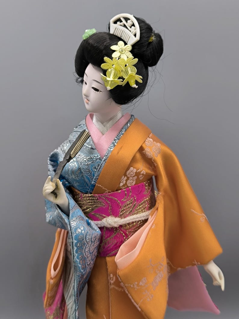 Vintage Geisha Doll, Collectible Japanese Doll, Gift for a Collector - Etsy