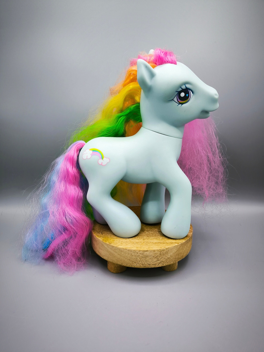 Vintage Rare MLP Rainbow Dash 8 Inches, Large Rainbow Dash With Long ...