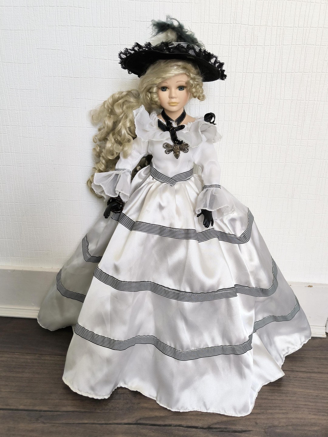 Vintage Porcelain Doll CMP Paris 80s, Rare Large Doll From the ...