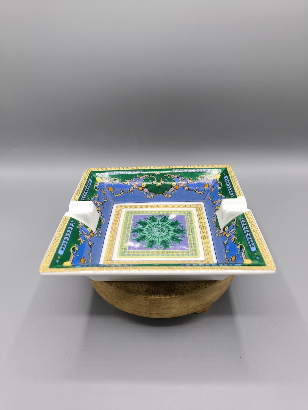 Vintage Ceramic Ashtray for Fine Cigars or Cigarettes, Large Square ...