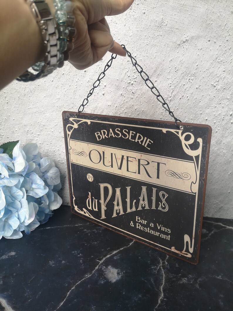 RARE Vintage Art Nouveau French Restaurant Sign Double Sided - Etsy