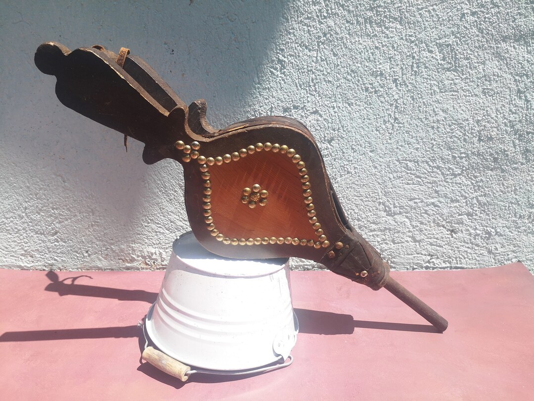 Vintage Fireplace Bellows Fireplace Flame Fan Large Wooden - Etsy