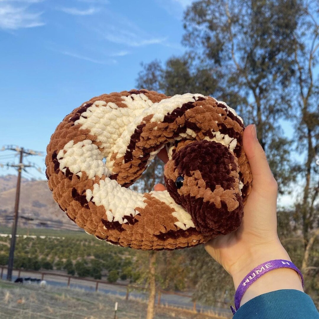 Crochet Amigurumi Ball Python Snake Plushie - Etsy