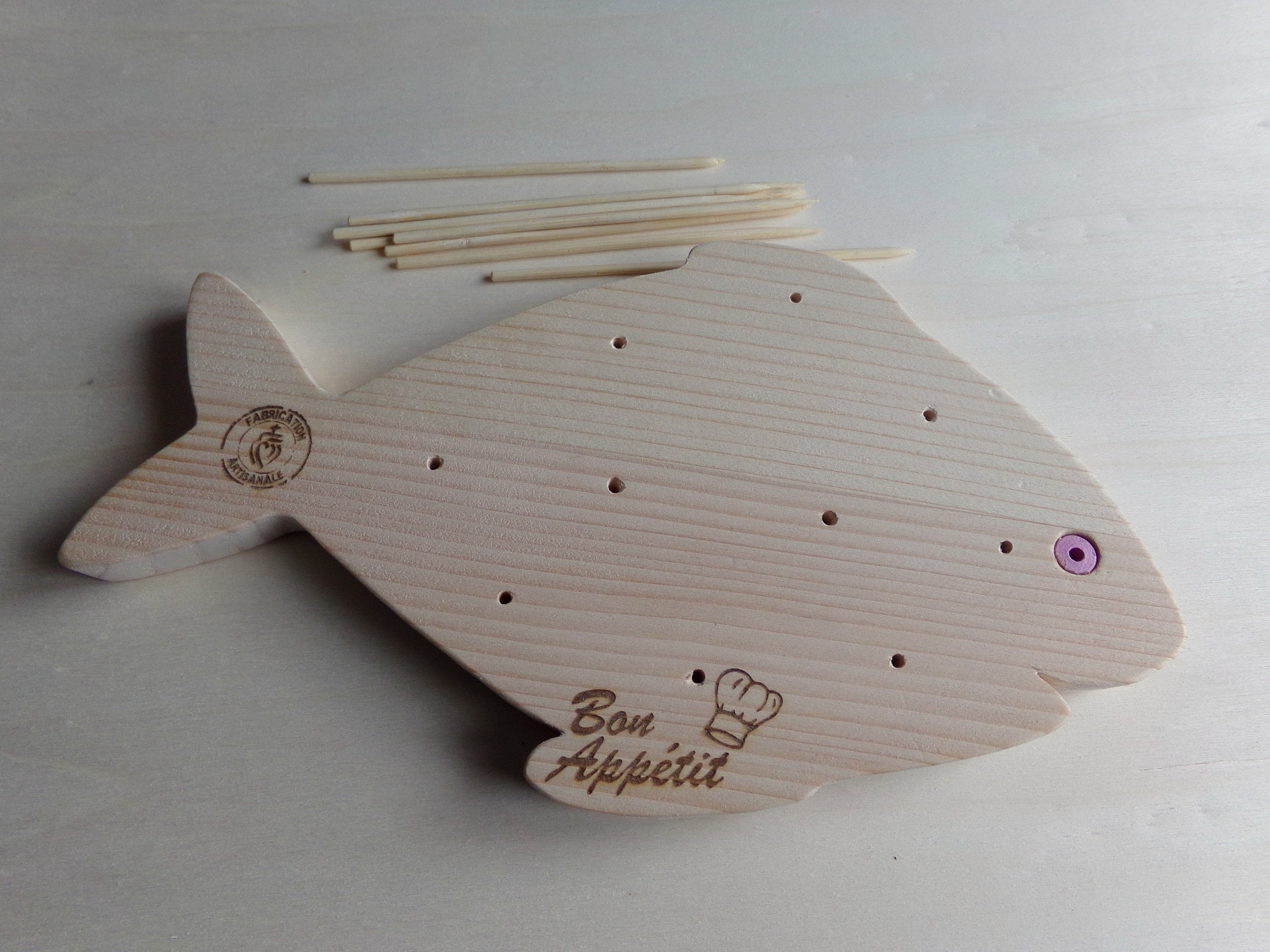 Aperitif Board With Wooden Skewers Unique With 10 Skewers for - Etsy