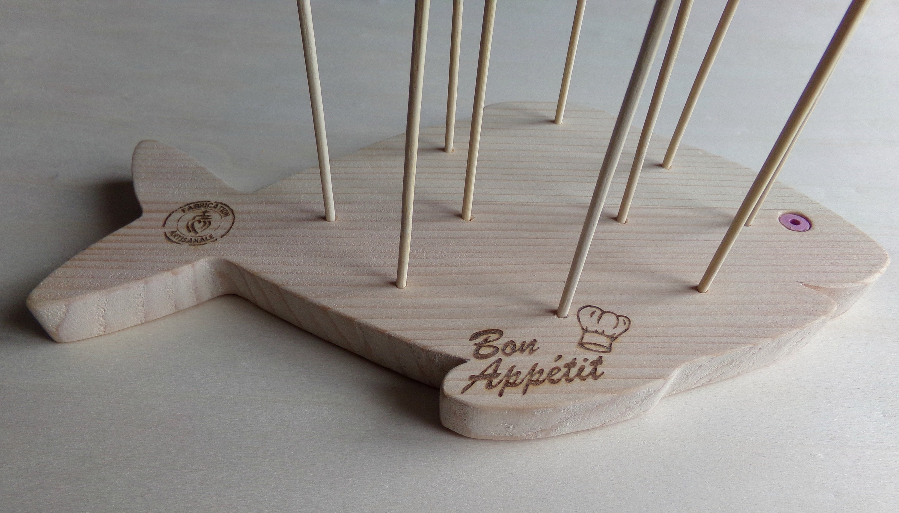Aperitif Board With Wooden Skewers Unique With 10 Skewers for - Etsy