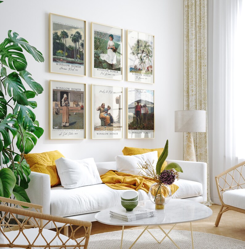 Winslow Homer Print, Set of 6, Winslow Homer Gallery, Exhibition Print ...