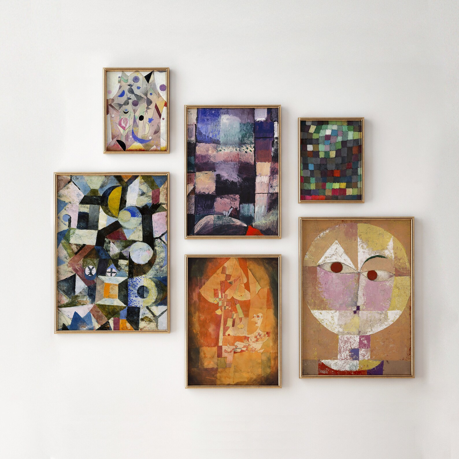 Paul Klee Art Prints , Modern Print Set, Cubist Modern Wall Art ...