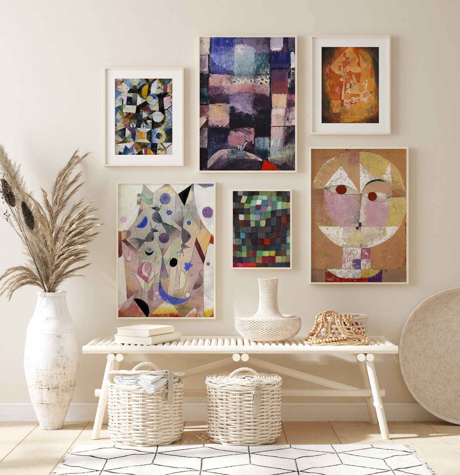 Paul Klee Art Prints , Modern Print Set, Cubist Modern Wall Art ...