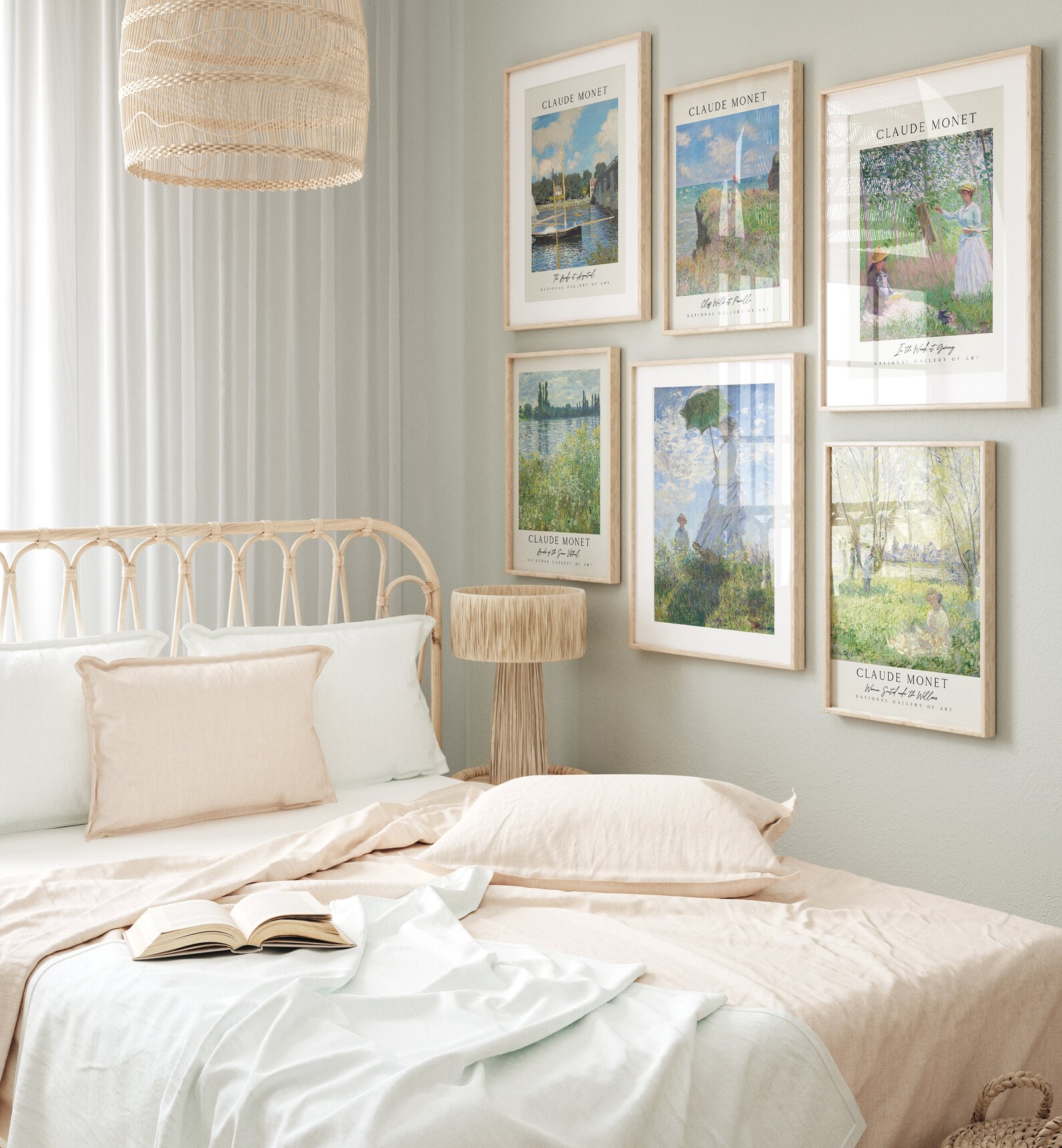 Claude Monet Prints, Set of 6, Monet Wall Art, Exhibition Print Set ...