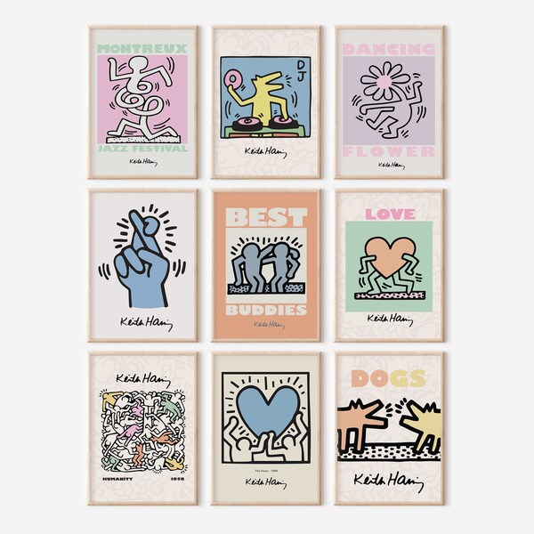 Keith Haring Poster - Etsy