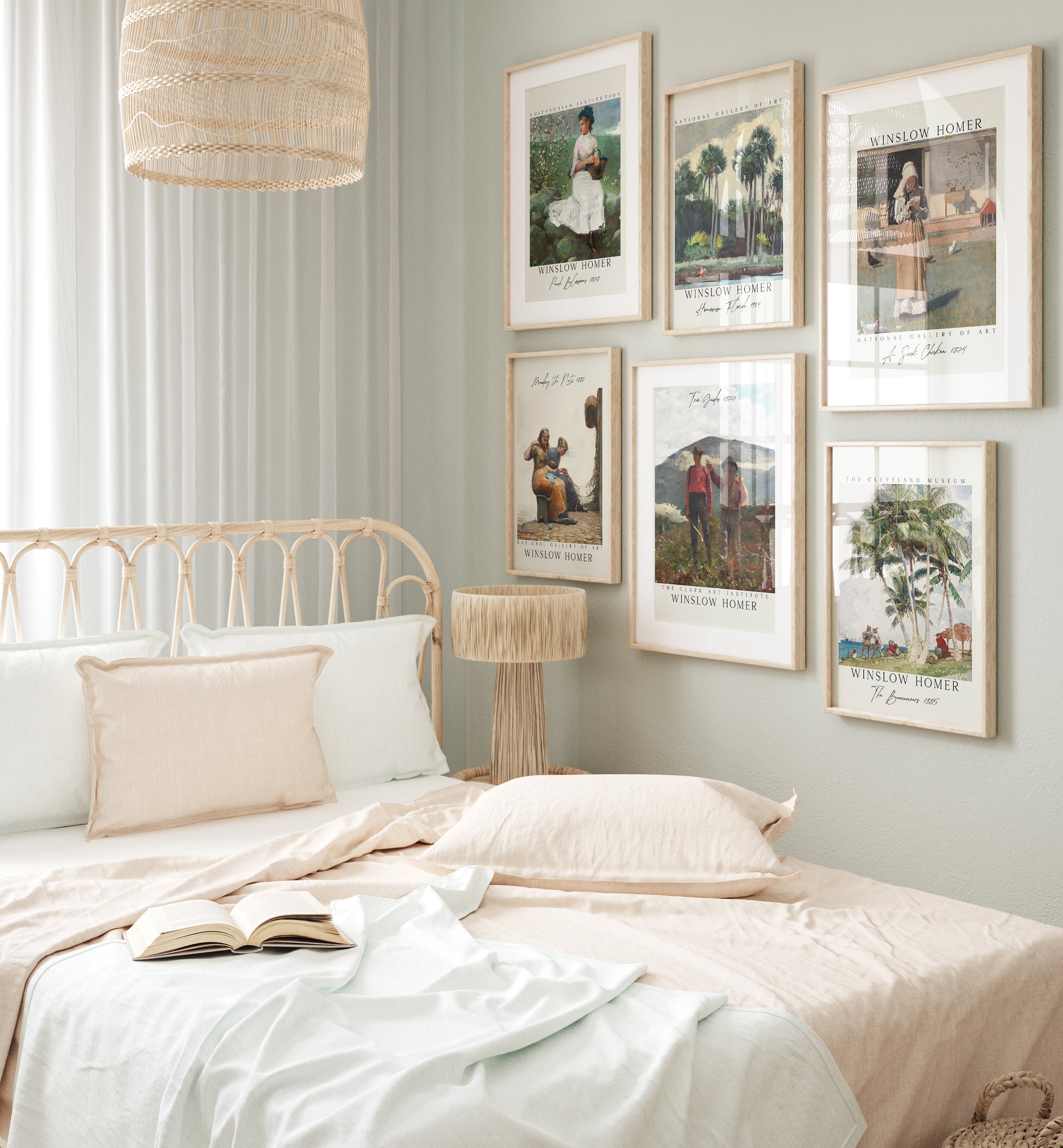 Winslow Homer Print, Set of 6, Winslow Homer Gallery, Exhibition Print ...