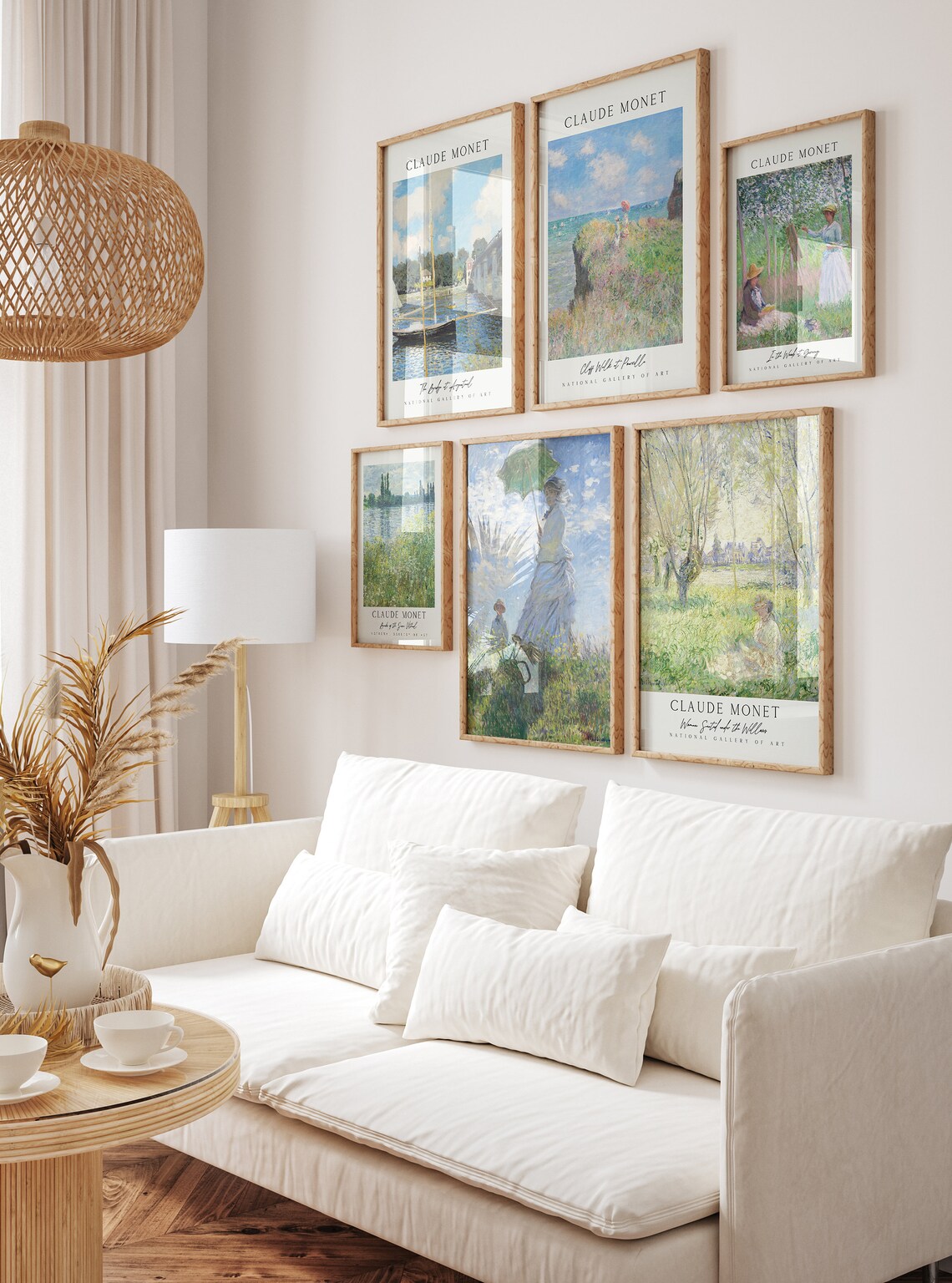 Claude Monet Prints, Set of 6, Monet Wall Art, Exhibition Print Set ...