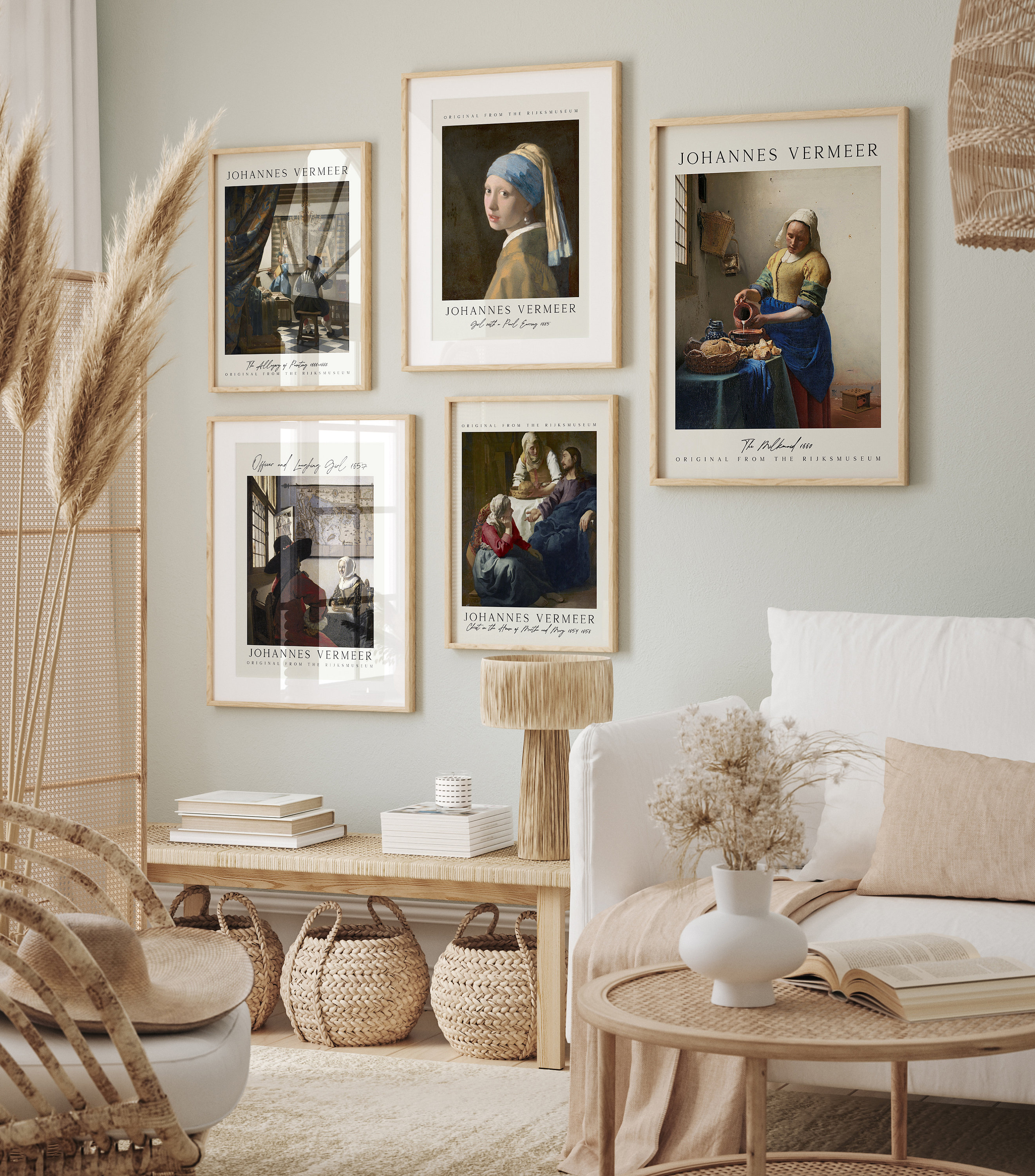 Johannes Vermeer Prints Set of 6 Classic Gallery Wall - Etsy