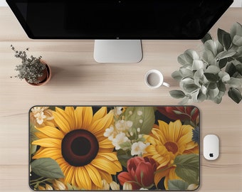 Sunflower Desk Mat 3 Sizes - Etsy