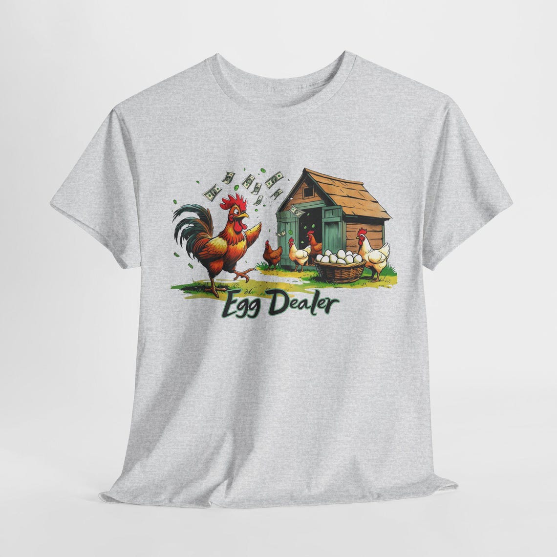 Funny Egg Dealer T-shirt, Farm Life Tee, Unisex Graphic Tee, Hen Lover ...
