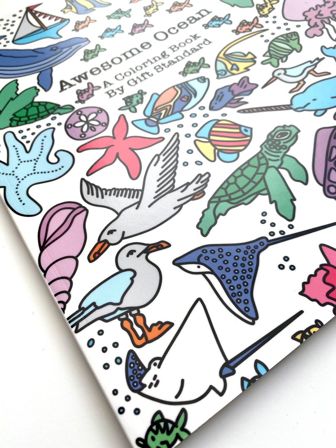 Mermaid Coloring Book, Marine Life Coloring Book, Ocean Animals ...