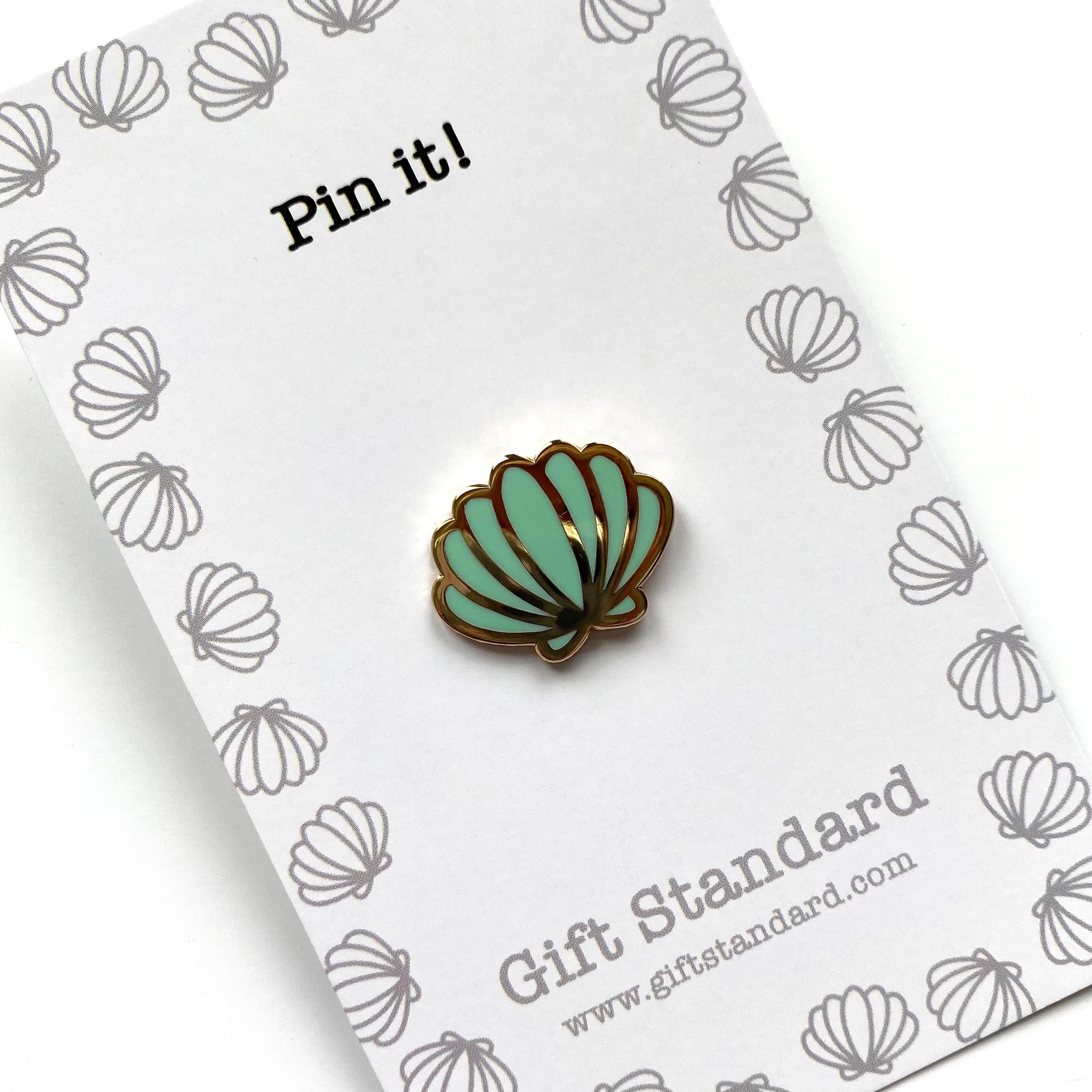 Mermaid Clamshell Pin Mint - Etsy