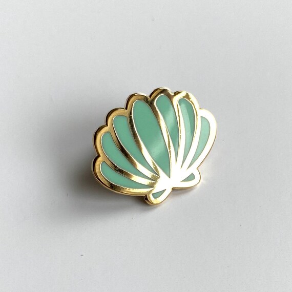 Mermaid Clamshell Pin Mint - Etsy