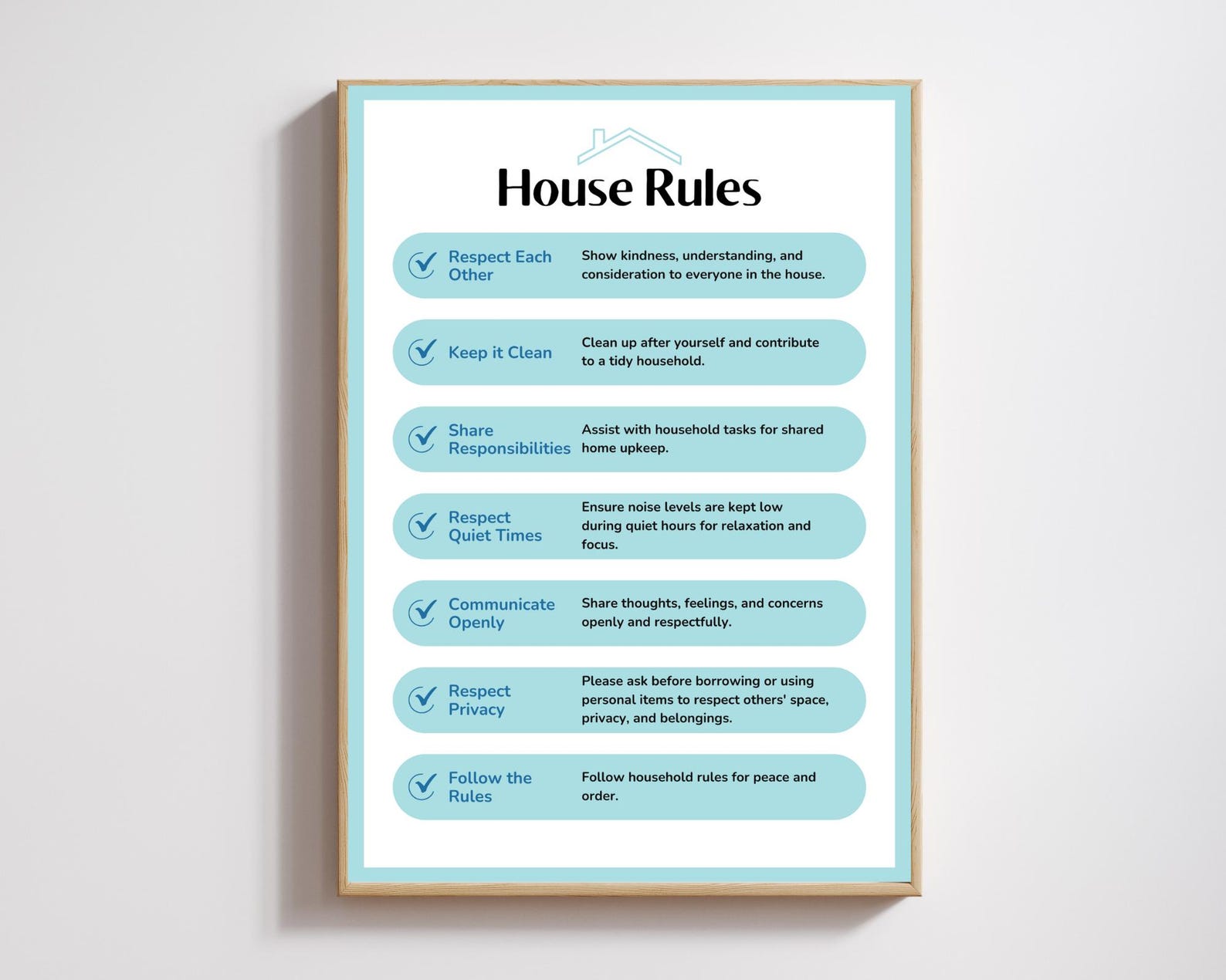 Editable Airbnb House Rules Sign Template | HOUSE Rules Checklist ...
