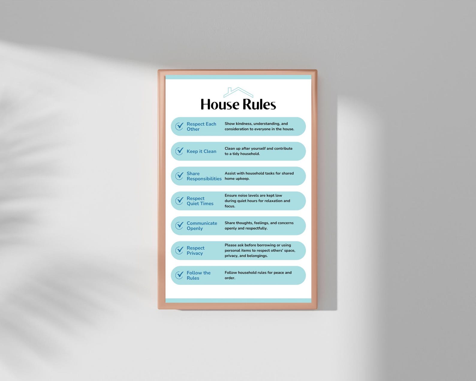 Editable Airbnb House Rules Sign Template | HOUSE Rules Checklist ...