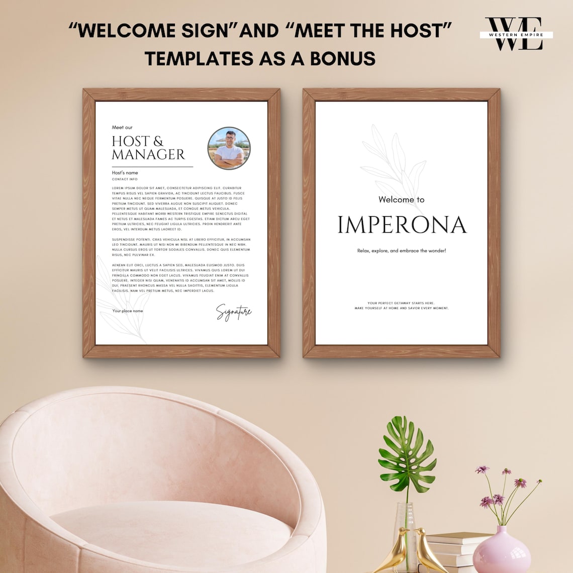 Airbnb House Rules Sign Template | Guest Information Sheet | Hotel ...