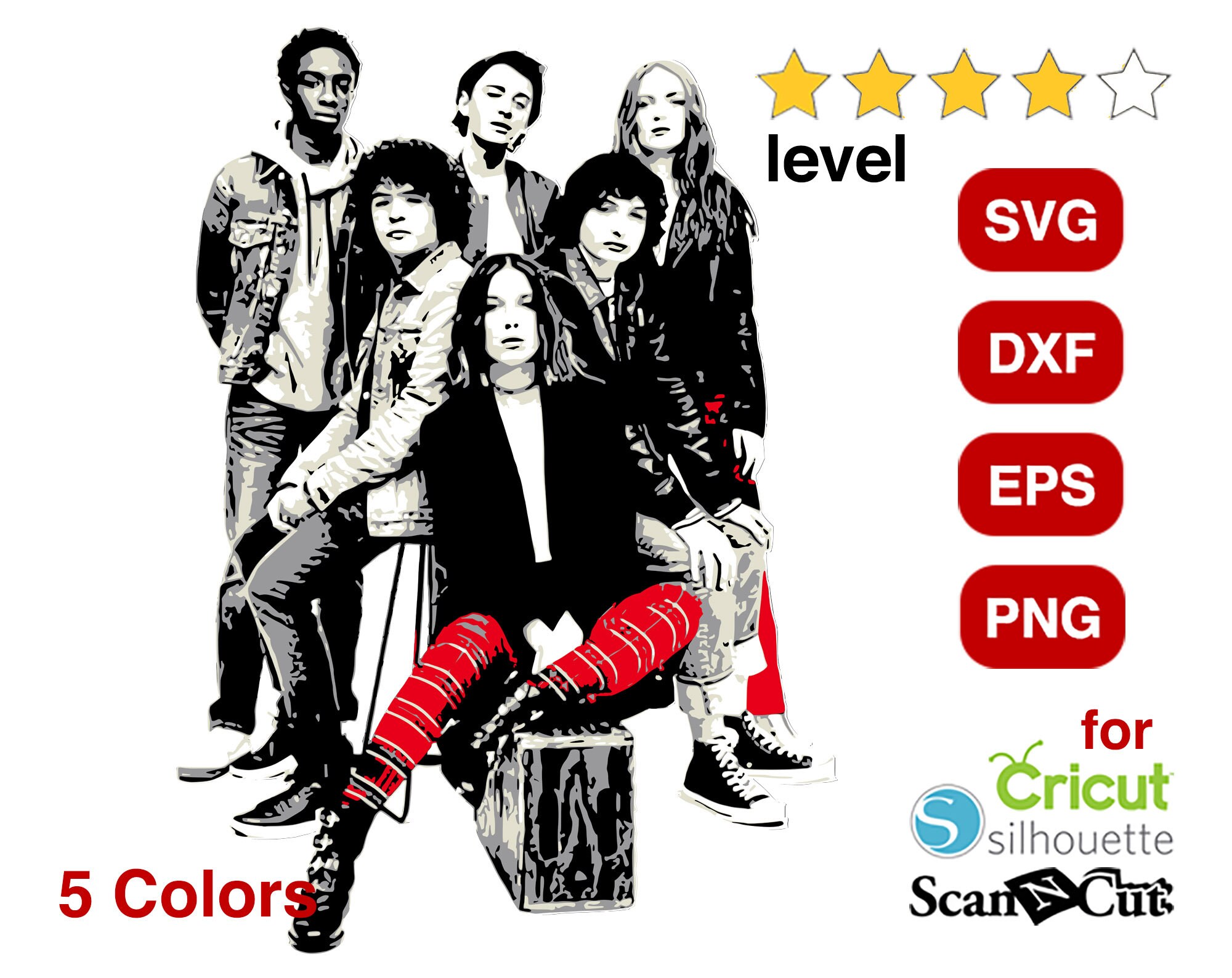 Stranger Things Svg, Eps, Dxf, Stranger Things Png for Cricut ...