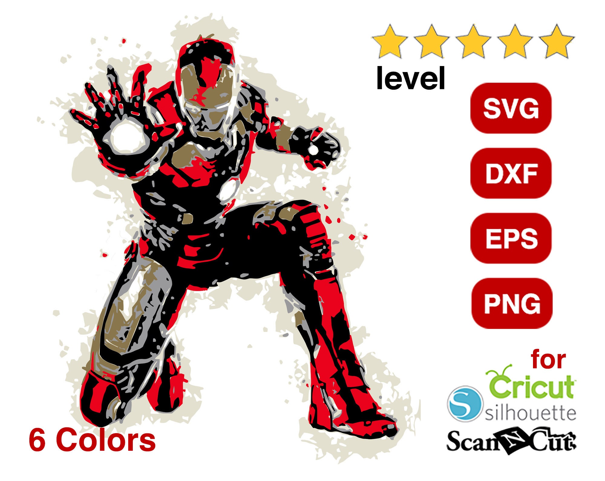 Iron Man Svg Eps Dxf Iron Man Png for Cricut Silhouette - Etsy