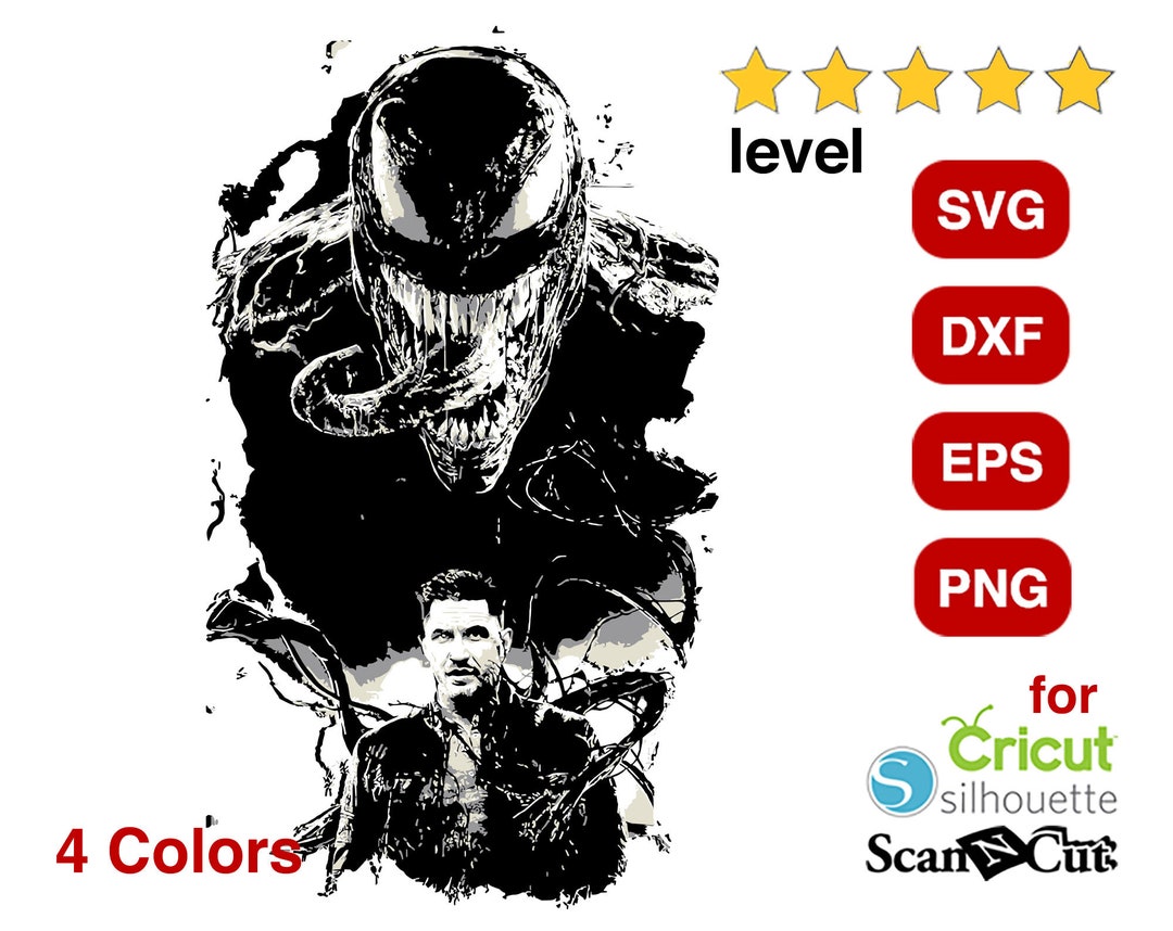 Venom Svg, Eps, Dxf, Venom Png for Cricut, Silhouette Cameo, Scranncut ...