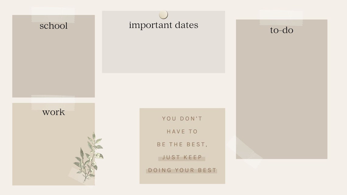 CUSTOMIZABLE Organized Desktop Wallpaper Digital Print - Etsy