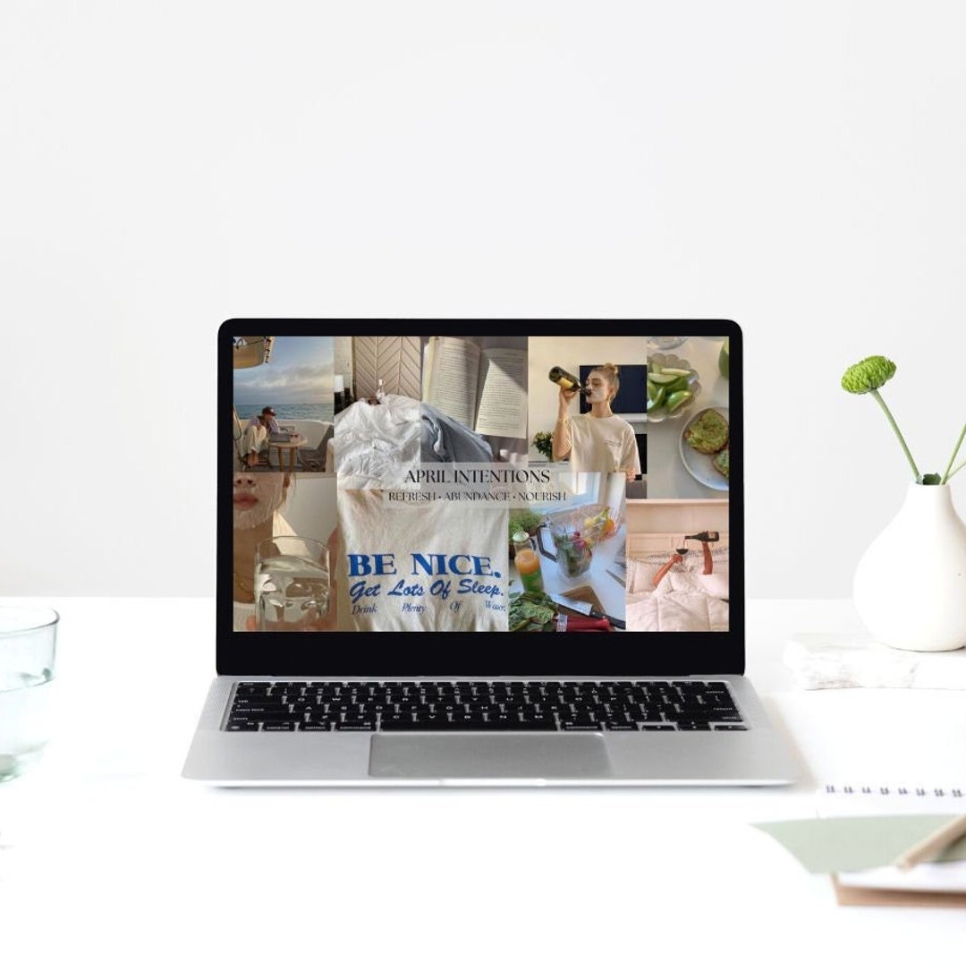 CUSTOMIZABLE Monthly Intention Wallpaper Digital Print Organization ...