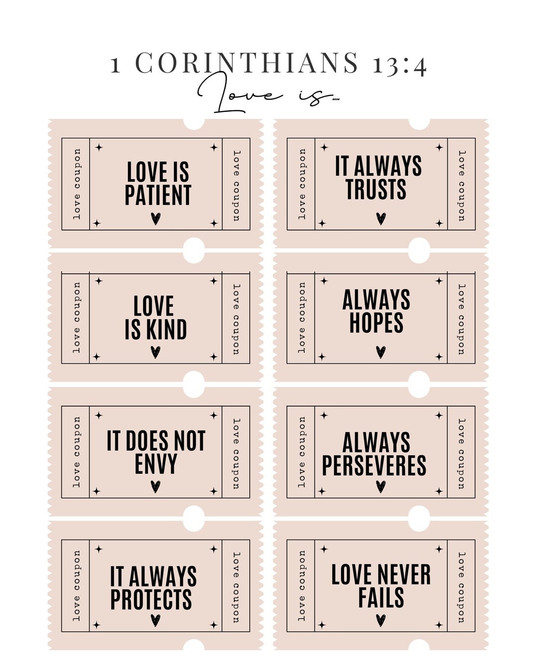 Love Is, 1 Corinthians 13, Bible Quotes, Bible Verses, Printable Bible ...