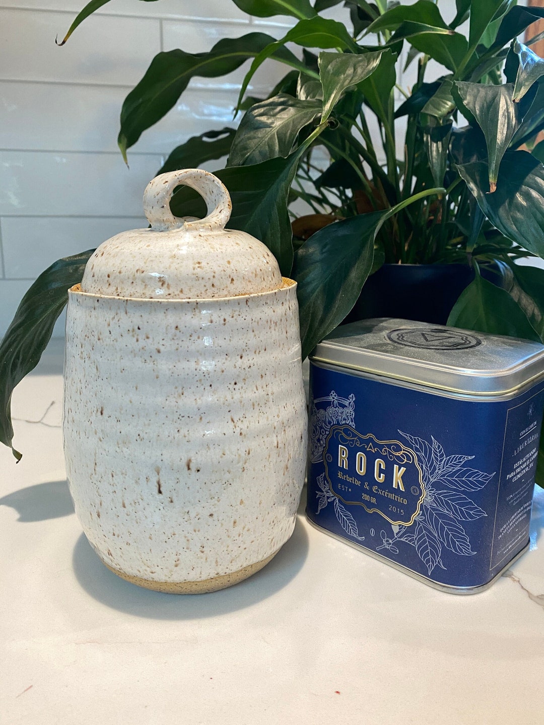 Mid Sized Lidded Jar - Etsy