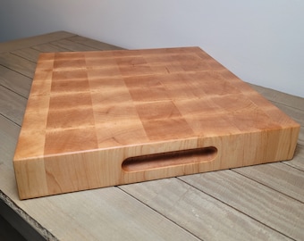 Maple End Grain Cutting Board/butcher Block - Etsy