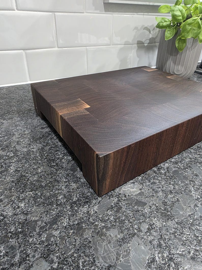Walnut End Grain Cutting Board - Etsy