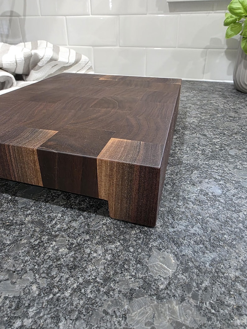 Walnut End Grain Cutting Board - Etsy