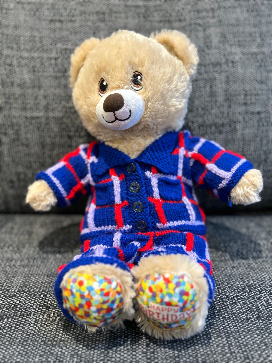 Happy Birthday Bedtime Teddy Bear - Etsy